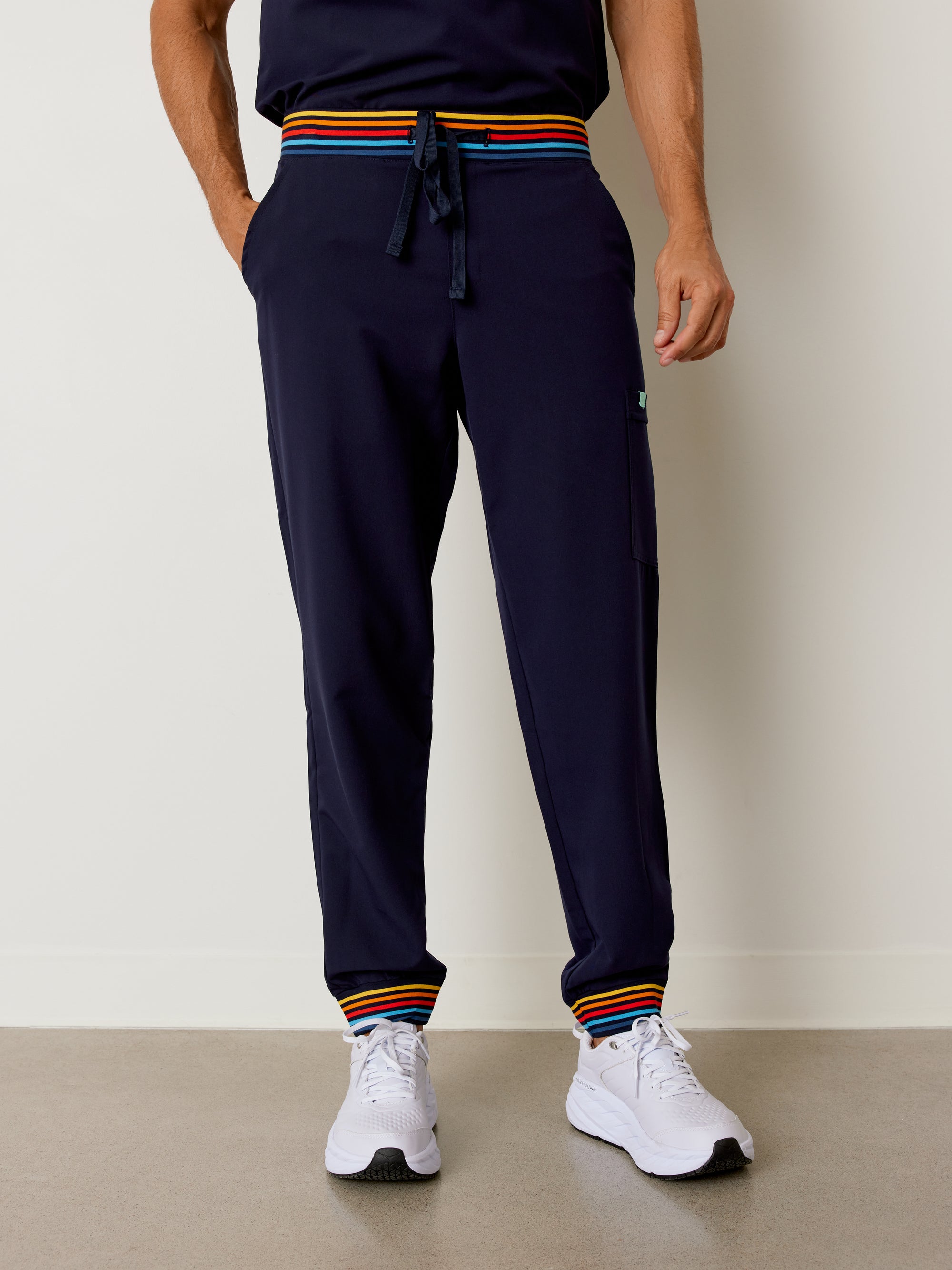 Retro Nautique Collection | Navy Blue Scrubs | Garde-Malade